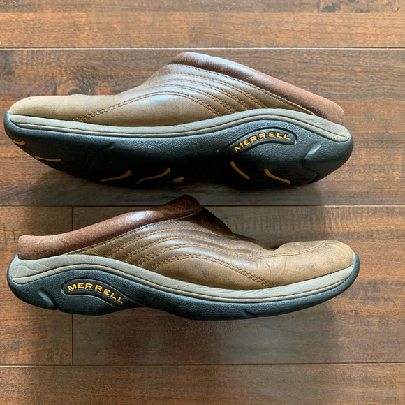 Merrell | Shoes | Merrell Jungle Quilted Slide Mocha Performance ...